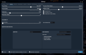 Recommended settings | Vrgineers