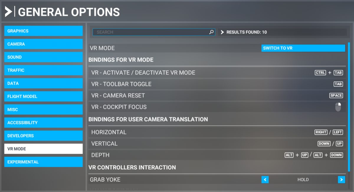 Recommended settings | Vrgineers