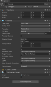 Using multiple Camera objects | Vrgineers