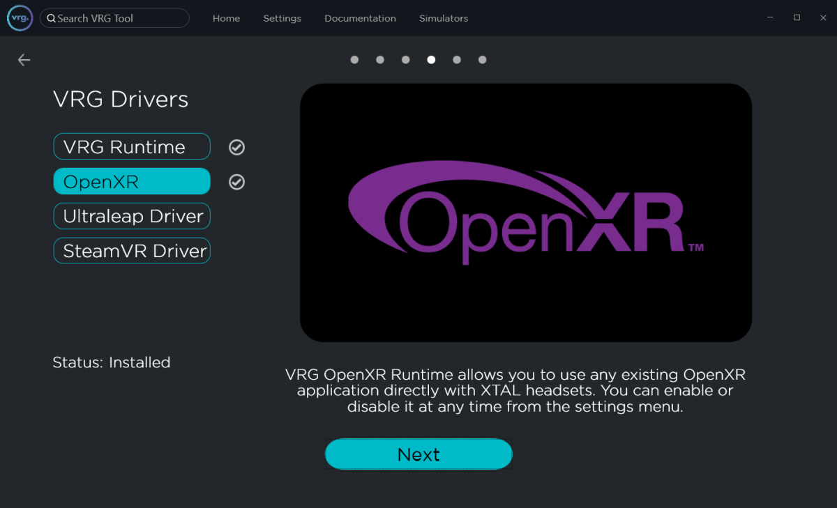 First setup | Vrgineers