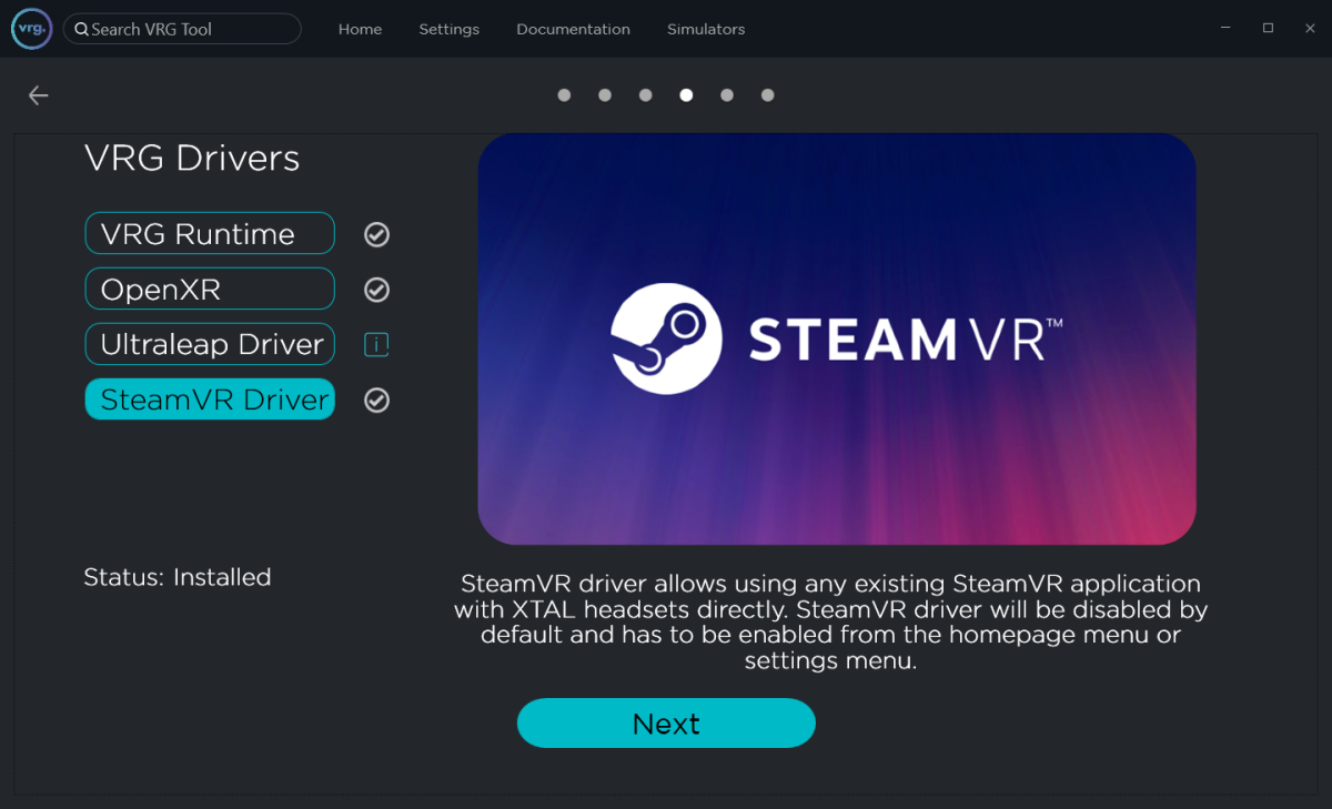 First setup | Vrgineers